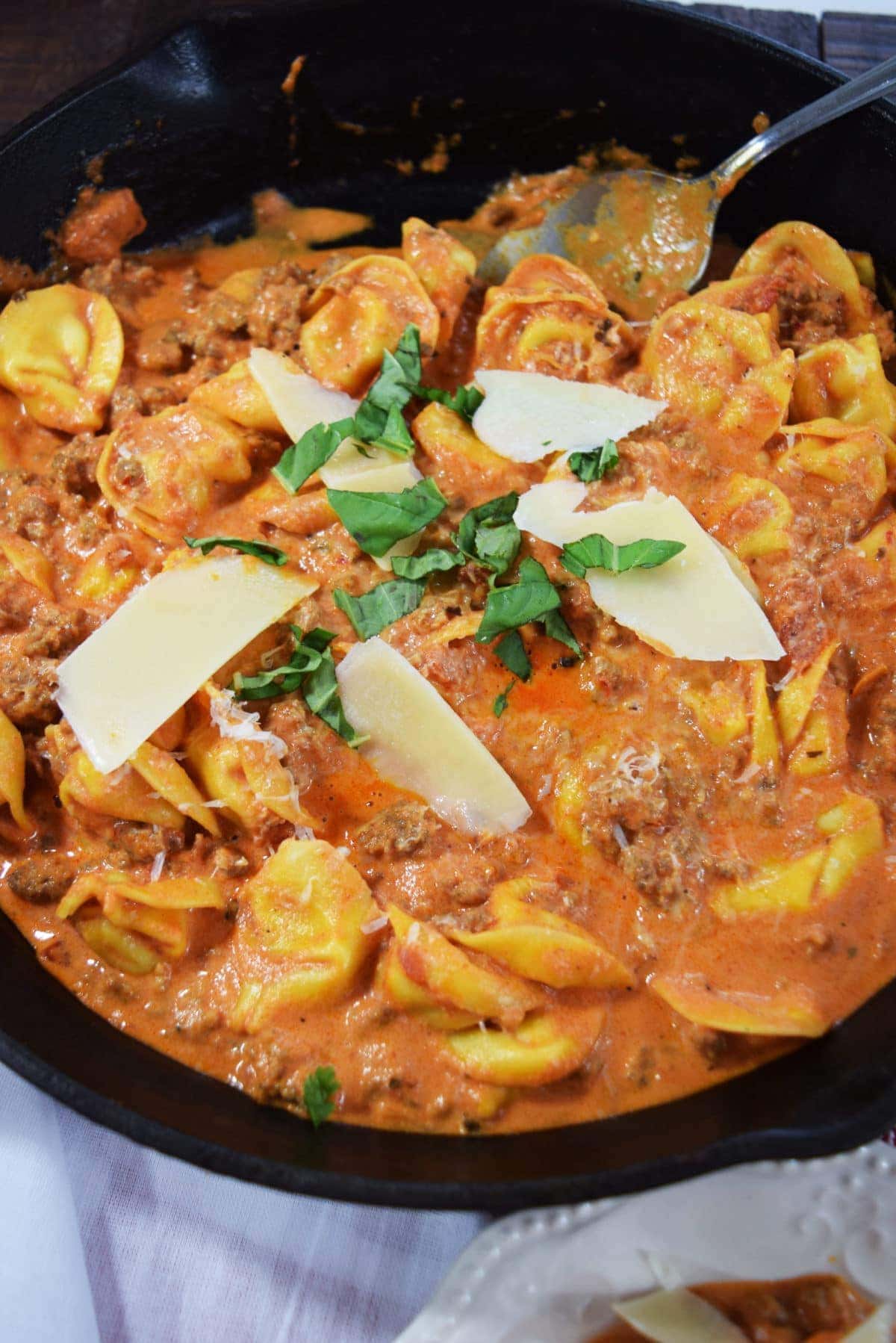 Creamy Italian Sausage Tortellini Skillet Soulfully Made