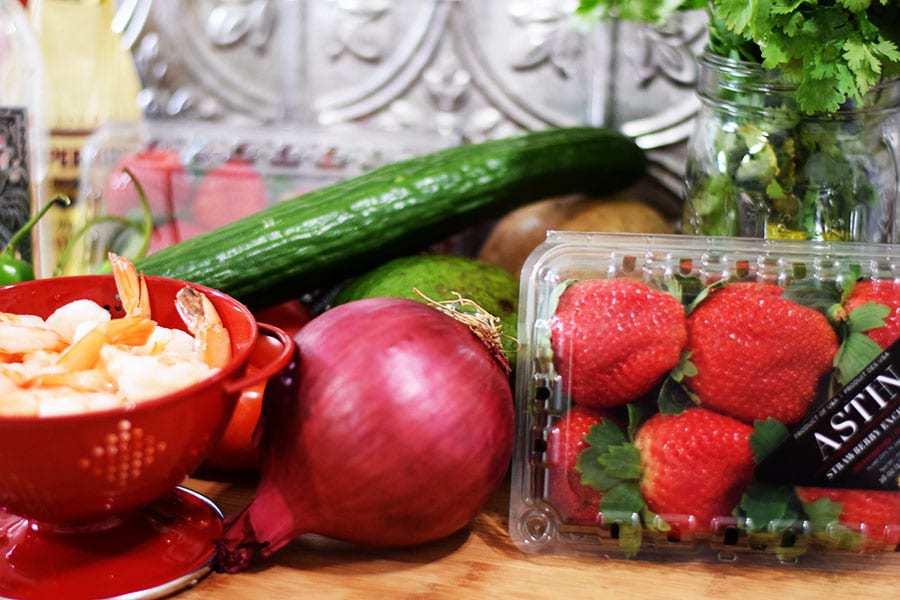 Strawberry Shrimp Ceviche Cocktail - Soulfully Made