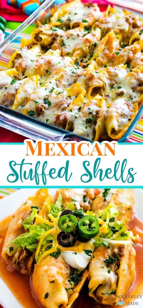 Mexican Stuffed Shells Recipe - Soulfully Made