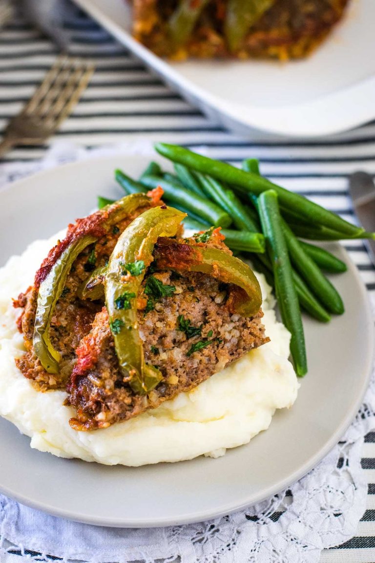 Stuffed Pepper Meatloaf Recipe - Soulfully Made