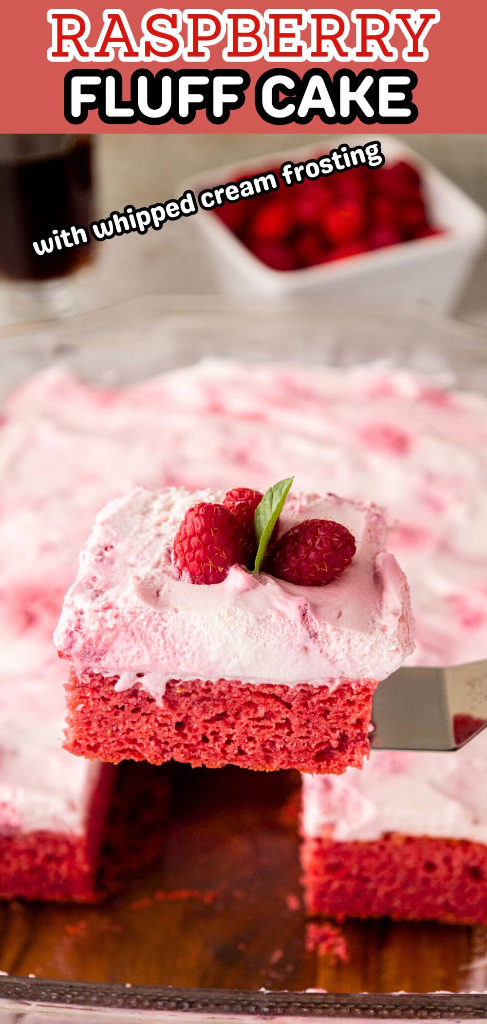 Easy Raspberry Sheet Cake - Soulfully Made
