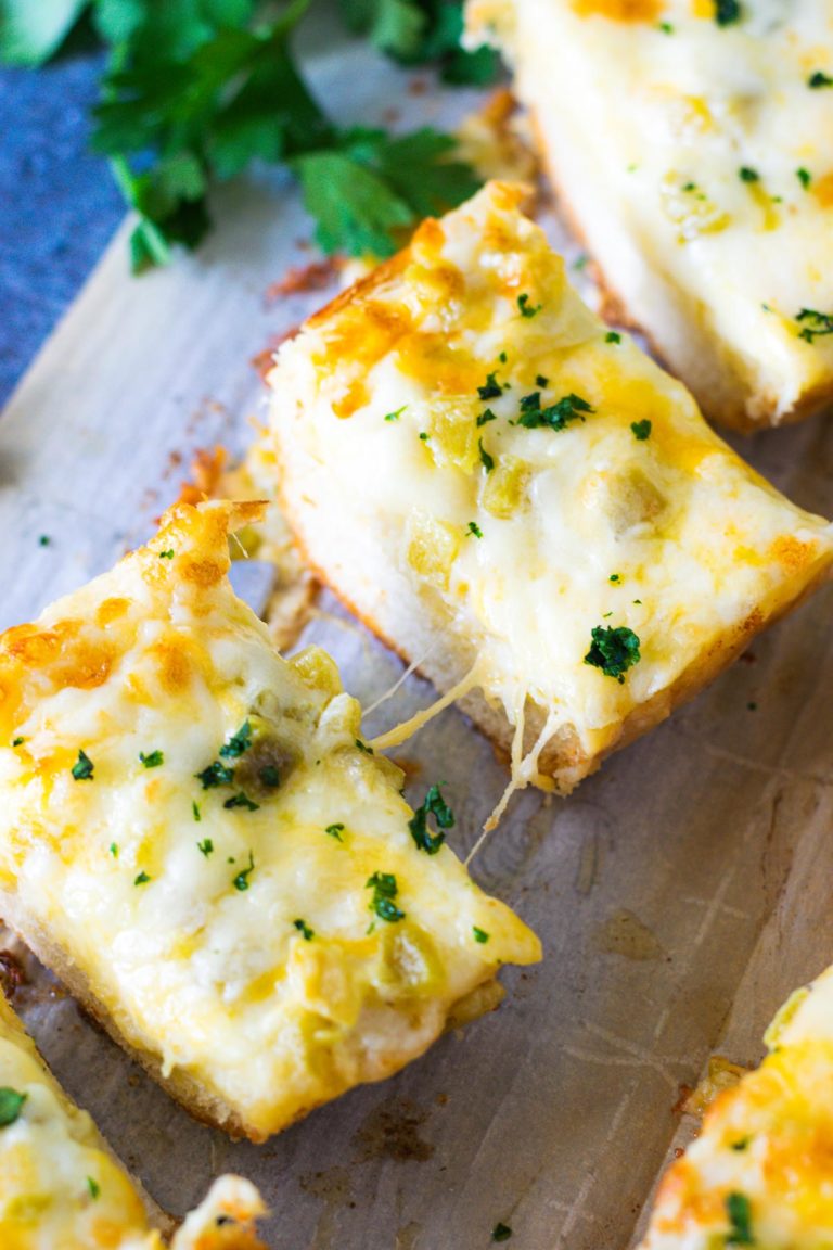 Cheesy Green Chile Bread - Soulfully Made