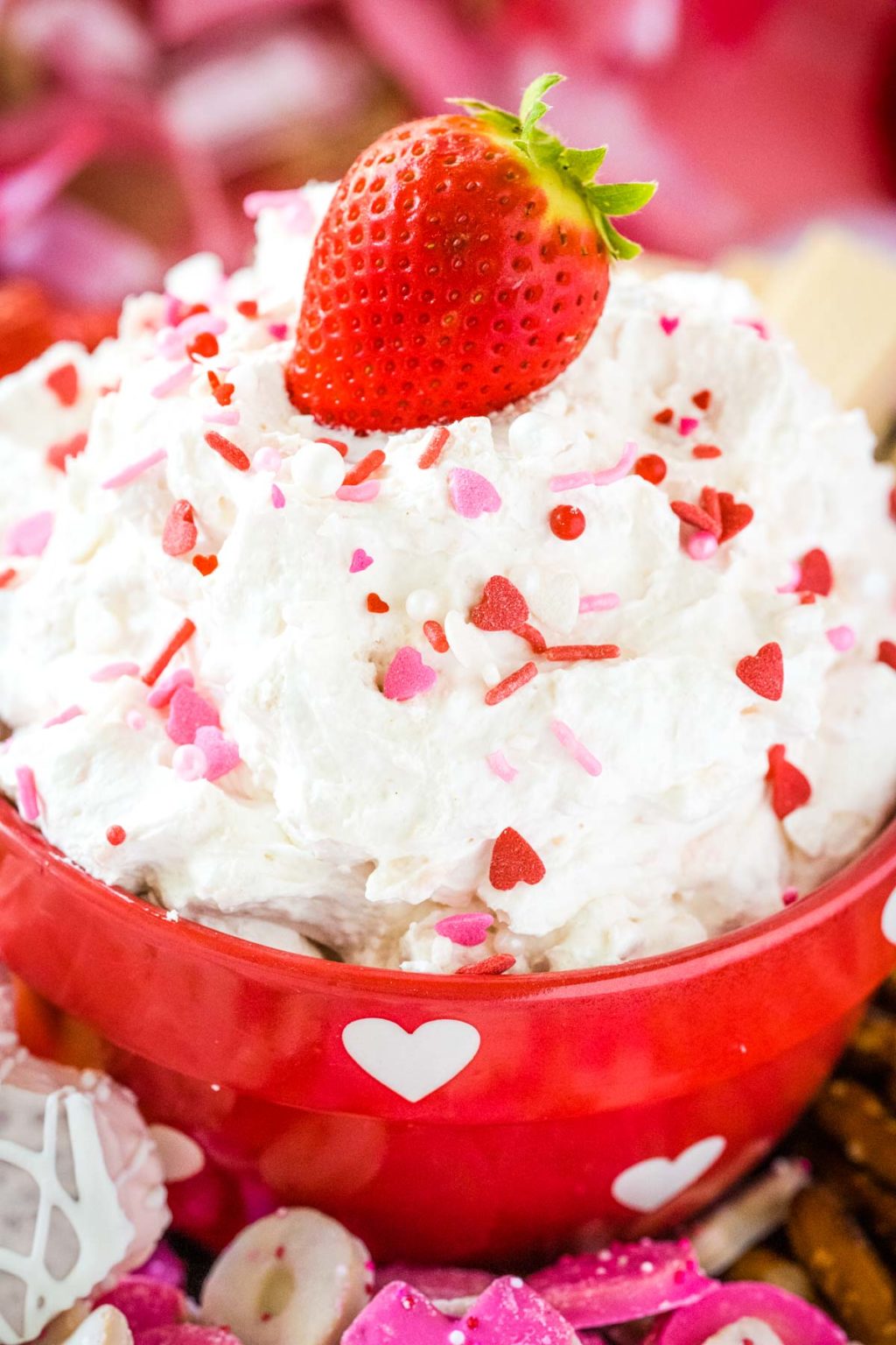 Heart Snack Cake Valentine's Day Dip - Soulfully Made
