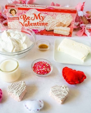 Heart Snack Cake Valentine's Day Dip - Soulfully Made