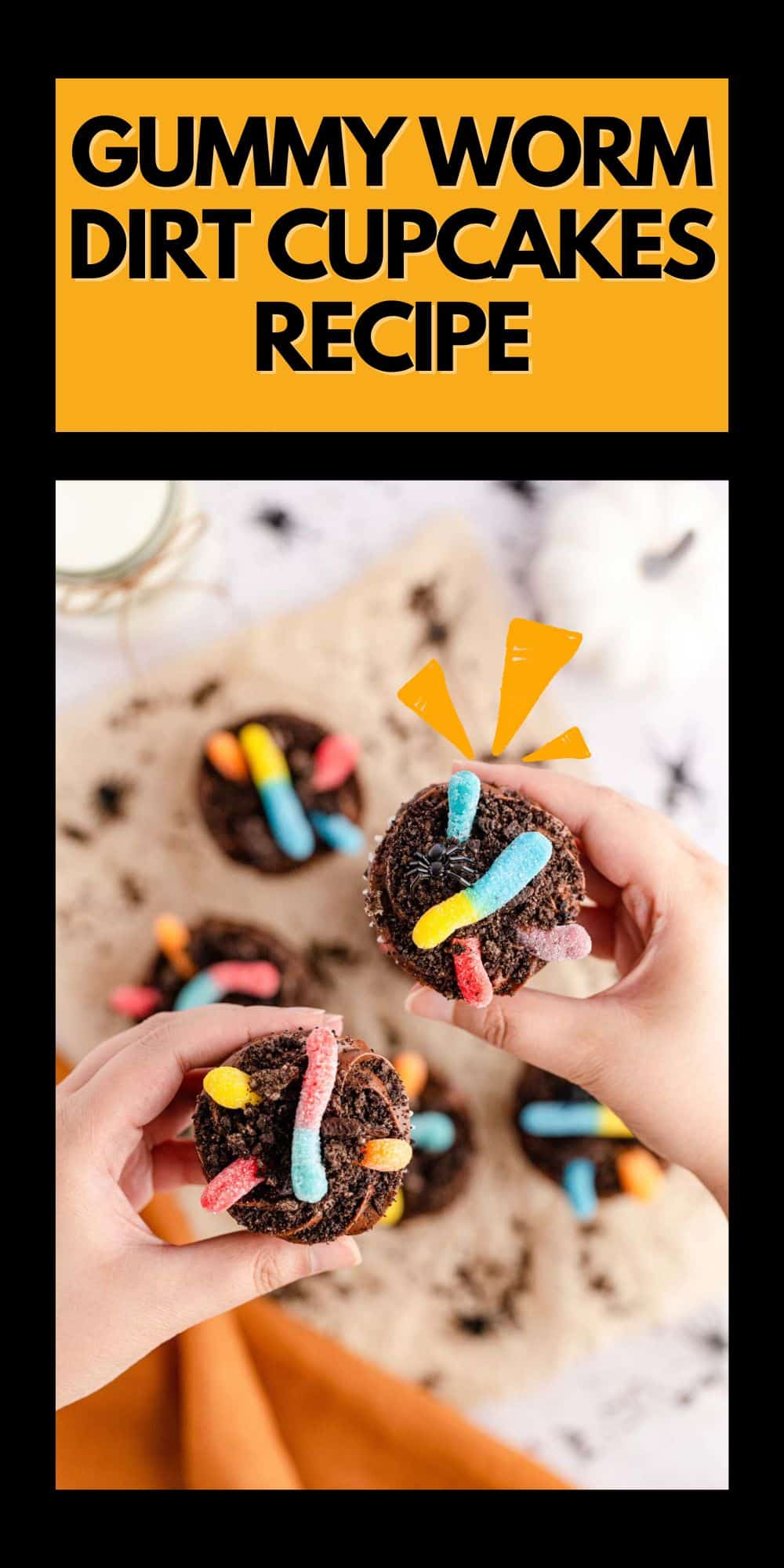 Gummy Worm Dirt Cupcakes - Soulfully Made