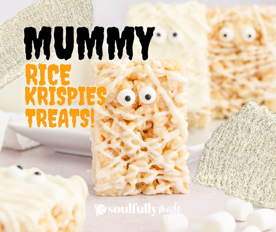 Mummy Rice Krispie Treats - Soulfully Made