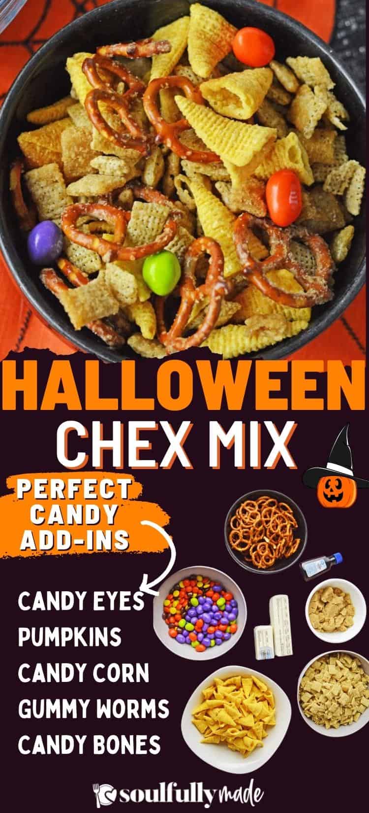 Halloween Chex Mix Recipe - Soulfully Made