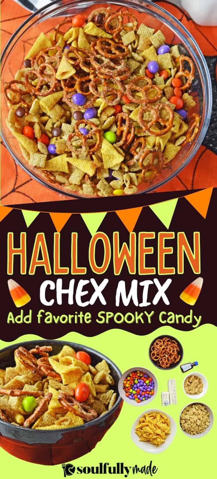 Halloween Chex Mix Recipe - Soulfully Made