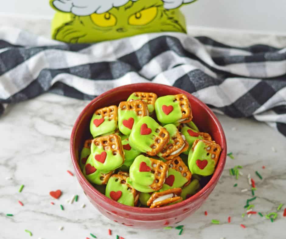 Grinch Pretzel Bites - Soulfully Made