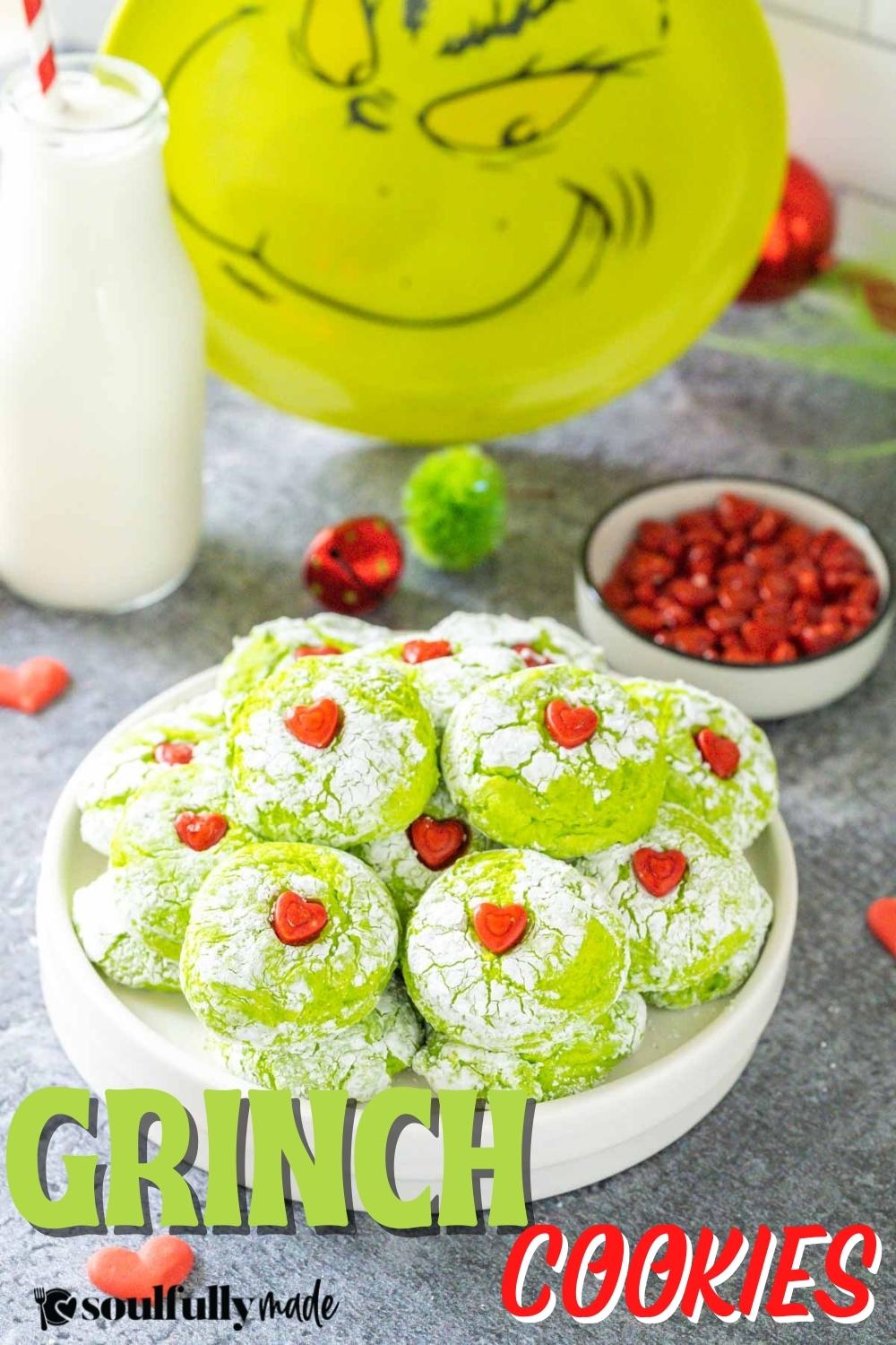 Grinch Christmas Cookies - Soulfully Made