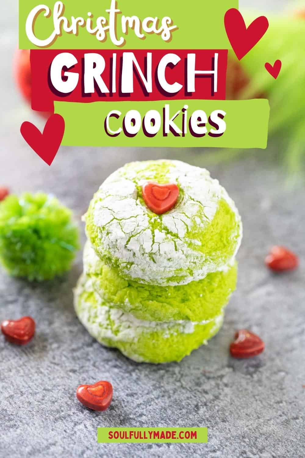 Grinch Cookies Recipe - Soulfully Made