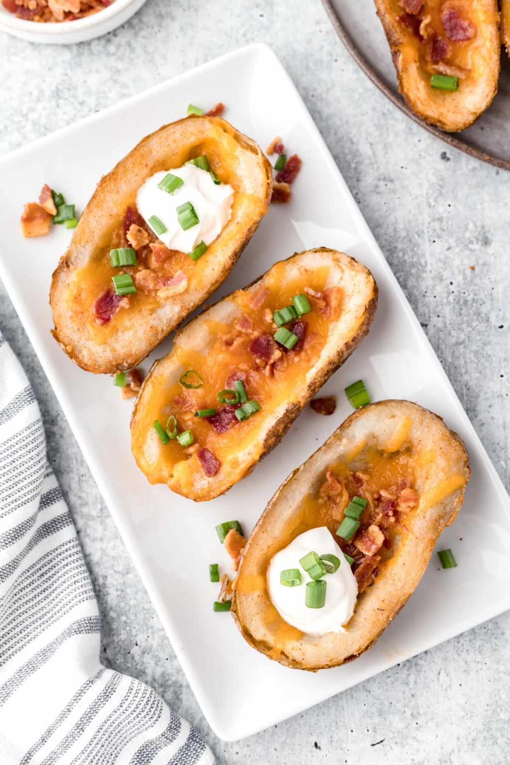 Loaded Baked Potato Skins - Soulfully Made