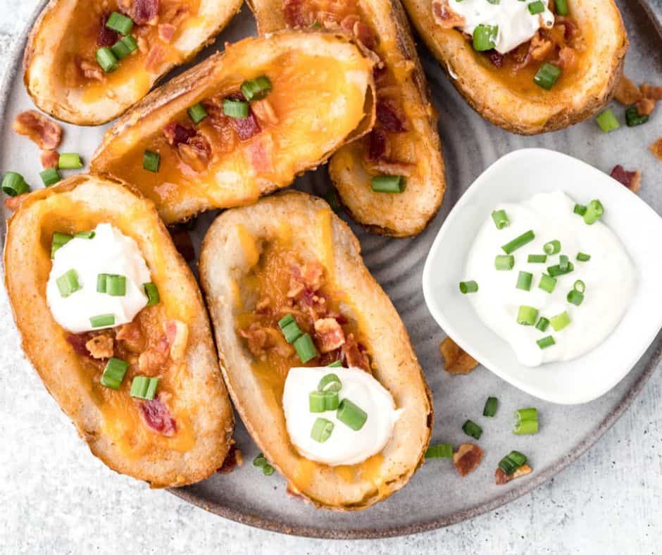 Loaded Baked Potato Skins - Soulfully Made