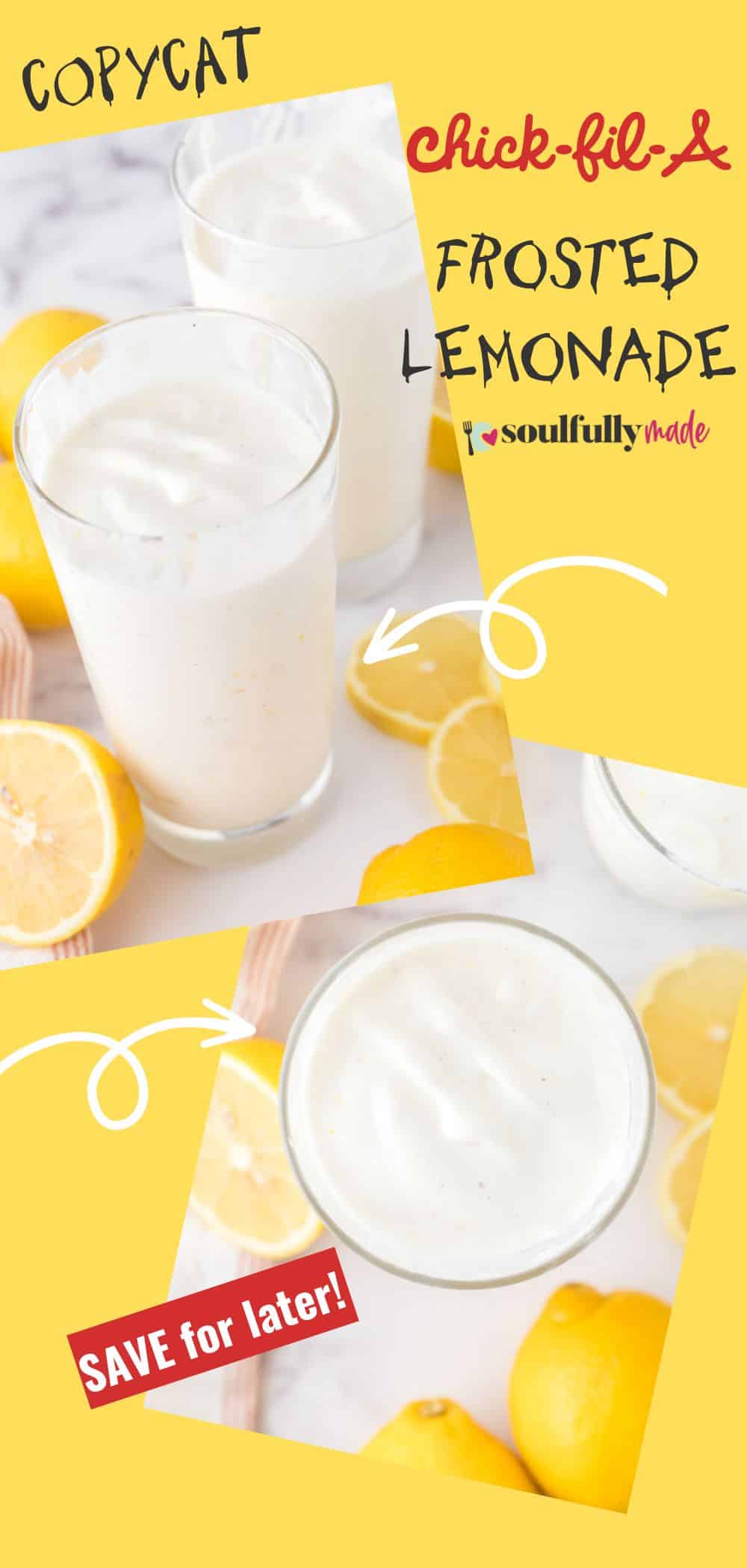 Copycat Chick-Fil-A Frosted Lemonade Recipe - Soulfully Made