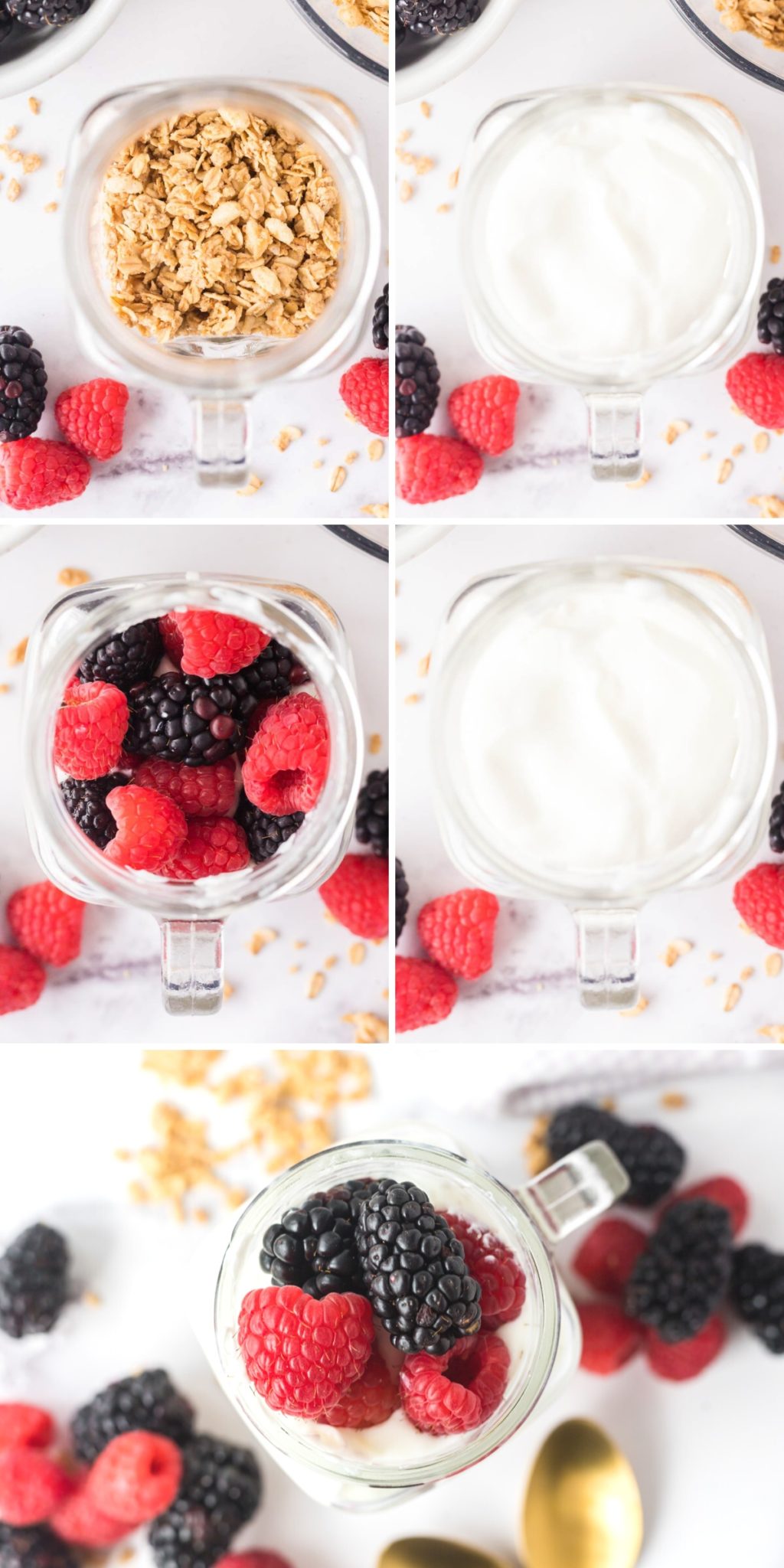 Mixed Berry Yogurt Parfaits - Soulfully Made