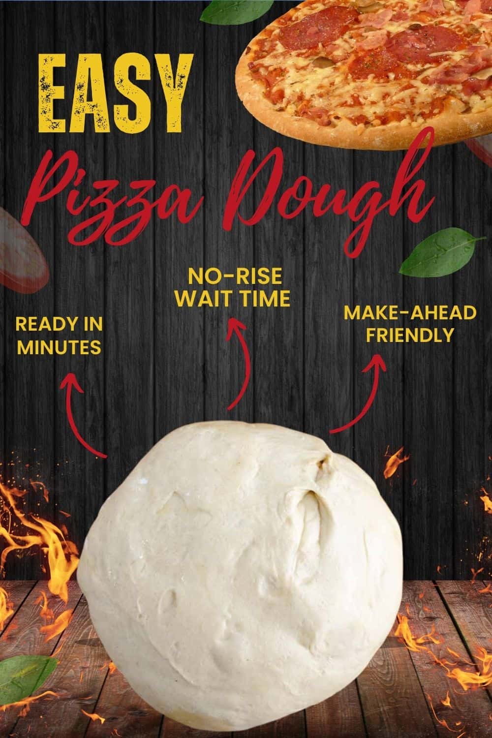 No-Rise Pizza Dough Recipe - Soulfully Made