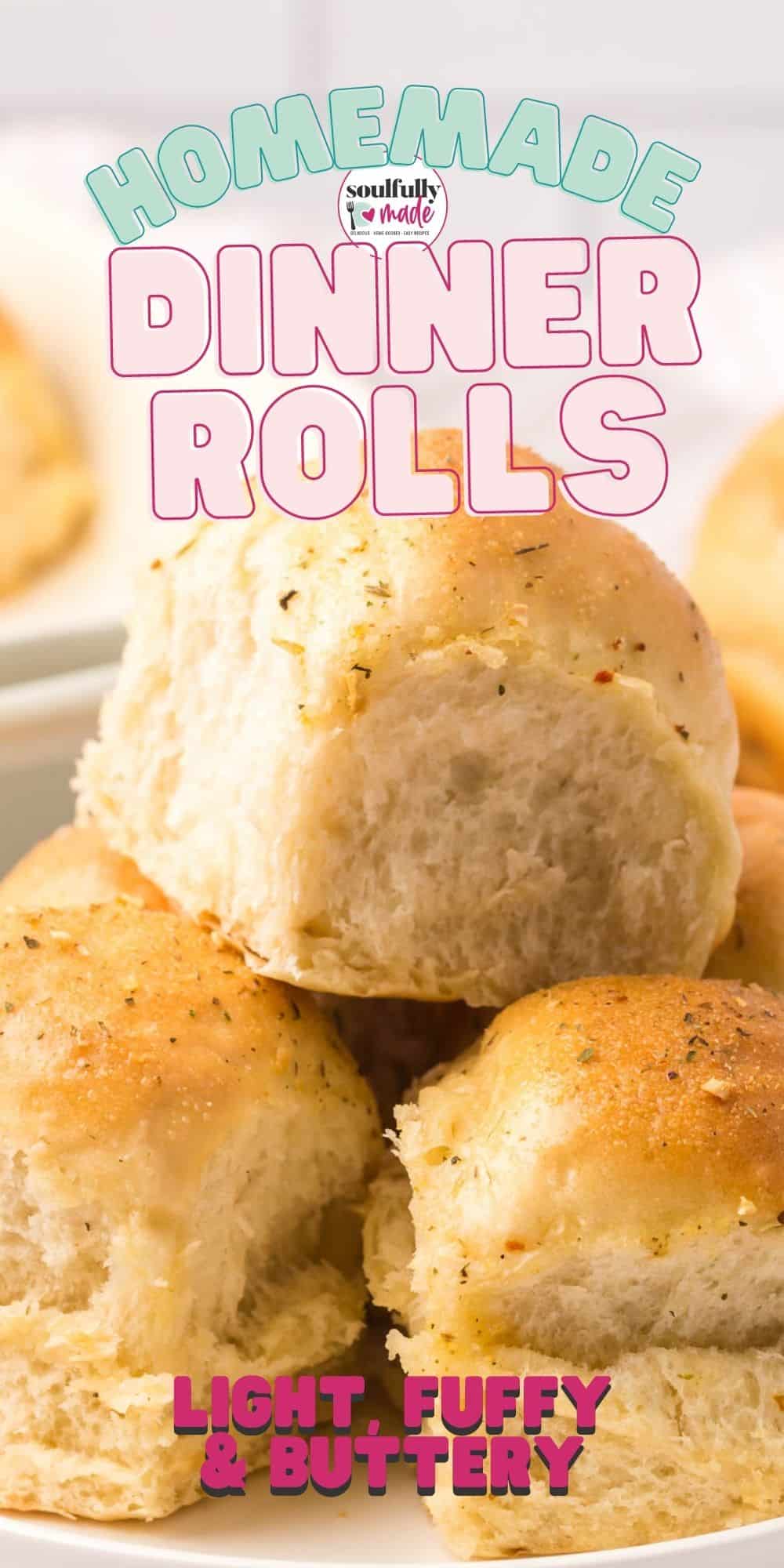 Homemade Dinner Rolls Recipe - Soulfully Made