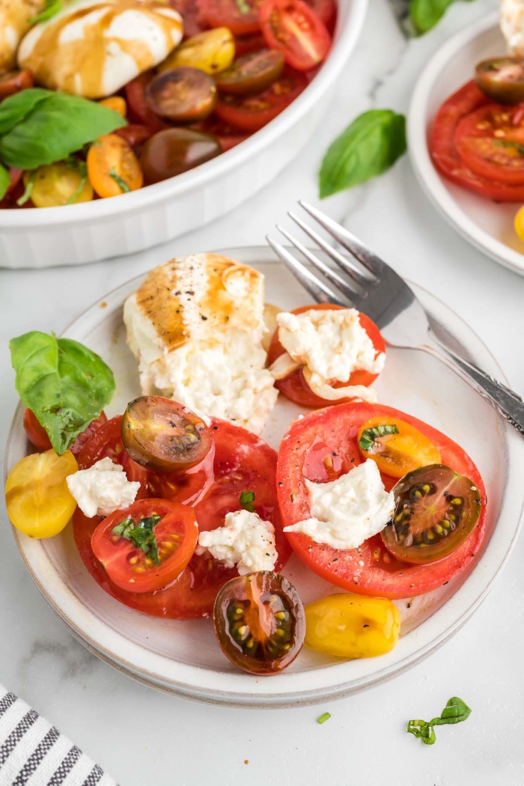Burrata Caprese Salad Recipe - Soulfully Made