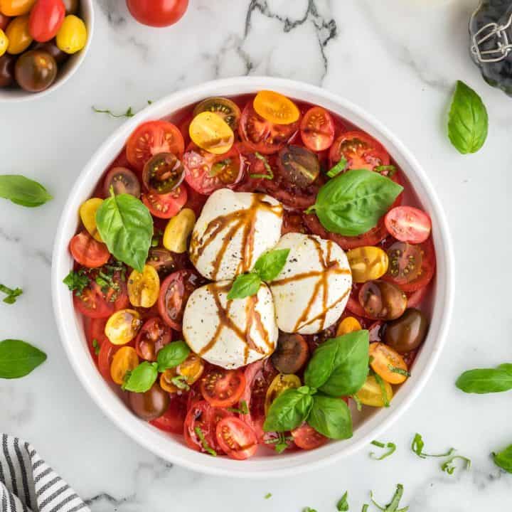 Burrata Caprese Salad Recipe - Soulfully Made