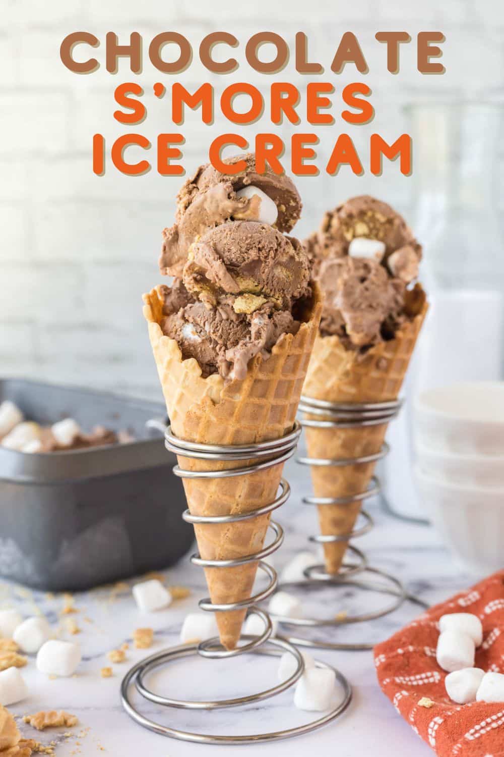 S'mores Ice Cream Recipe (No-Churn) - Soulfully Made