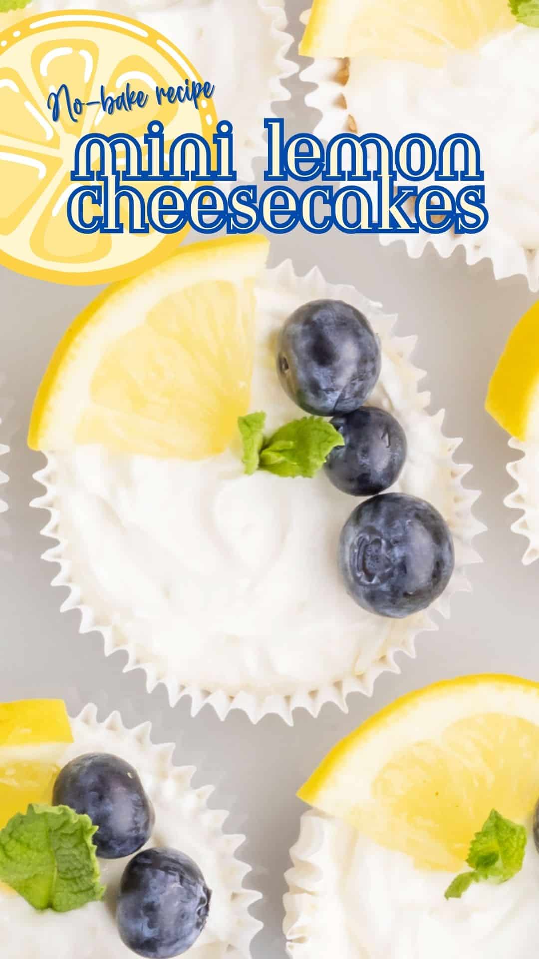 Mini Lemon Cheesecakes - Soulfully Made