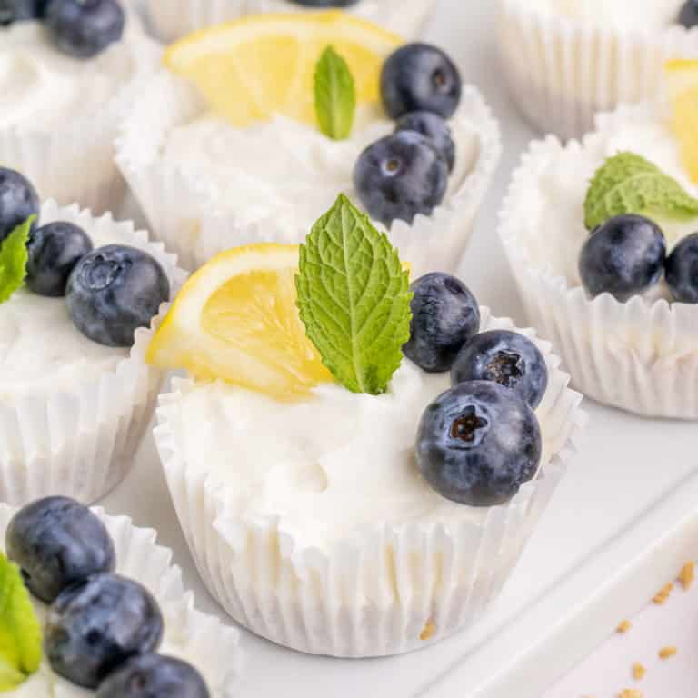 Mini Lemon Cheesecakes - Soulfully Made