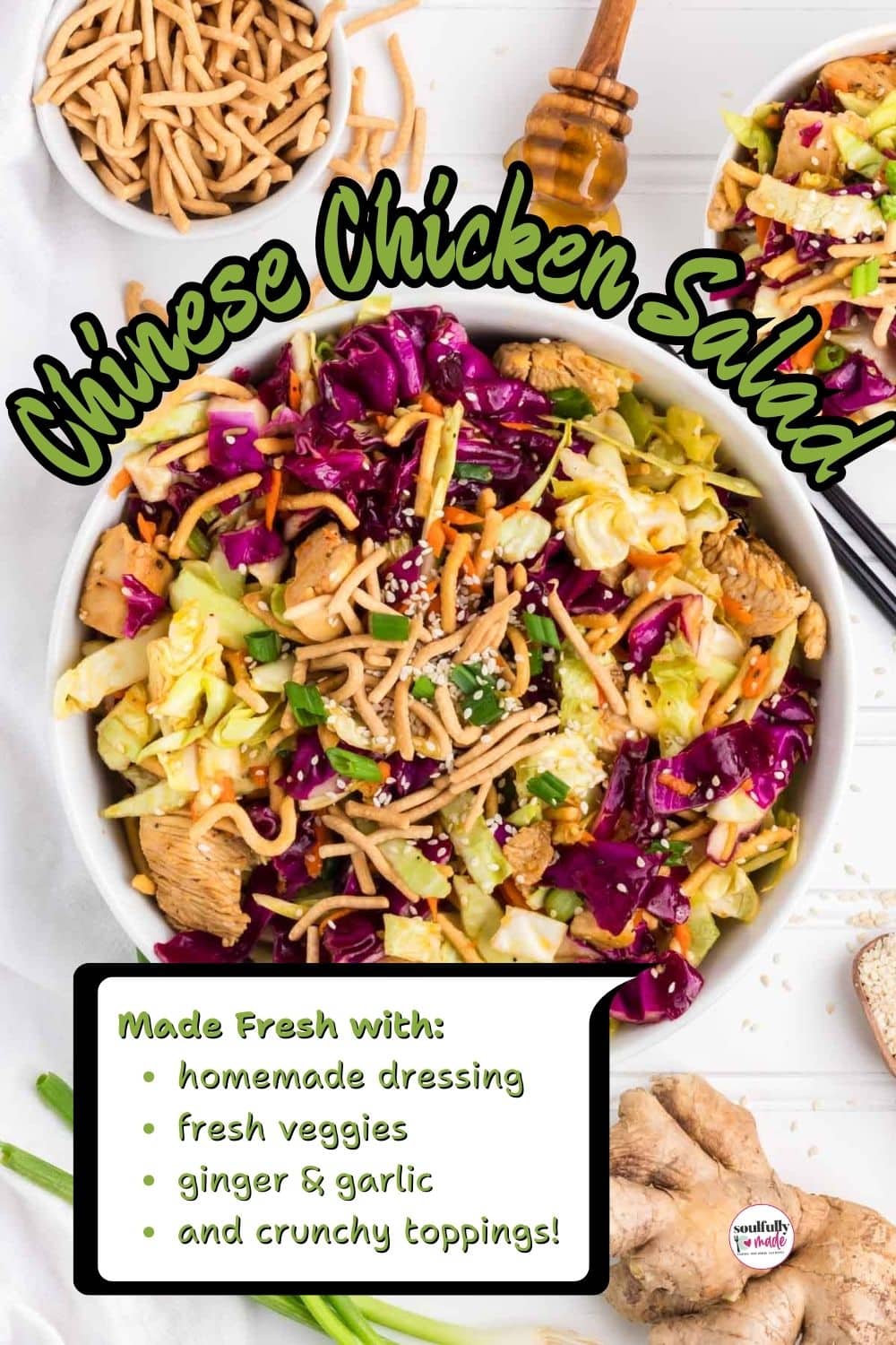 Chinese Chicken Salad Recipe - Soulfully Made