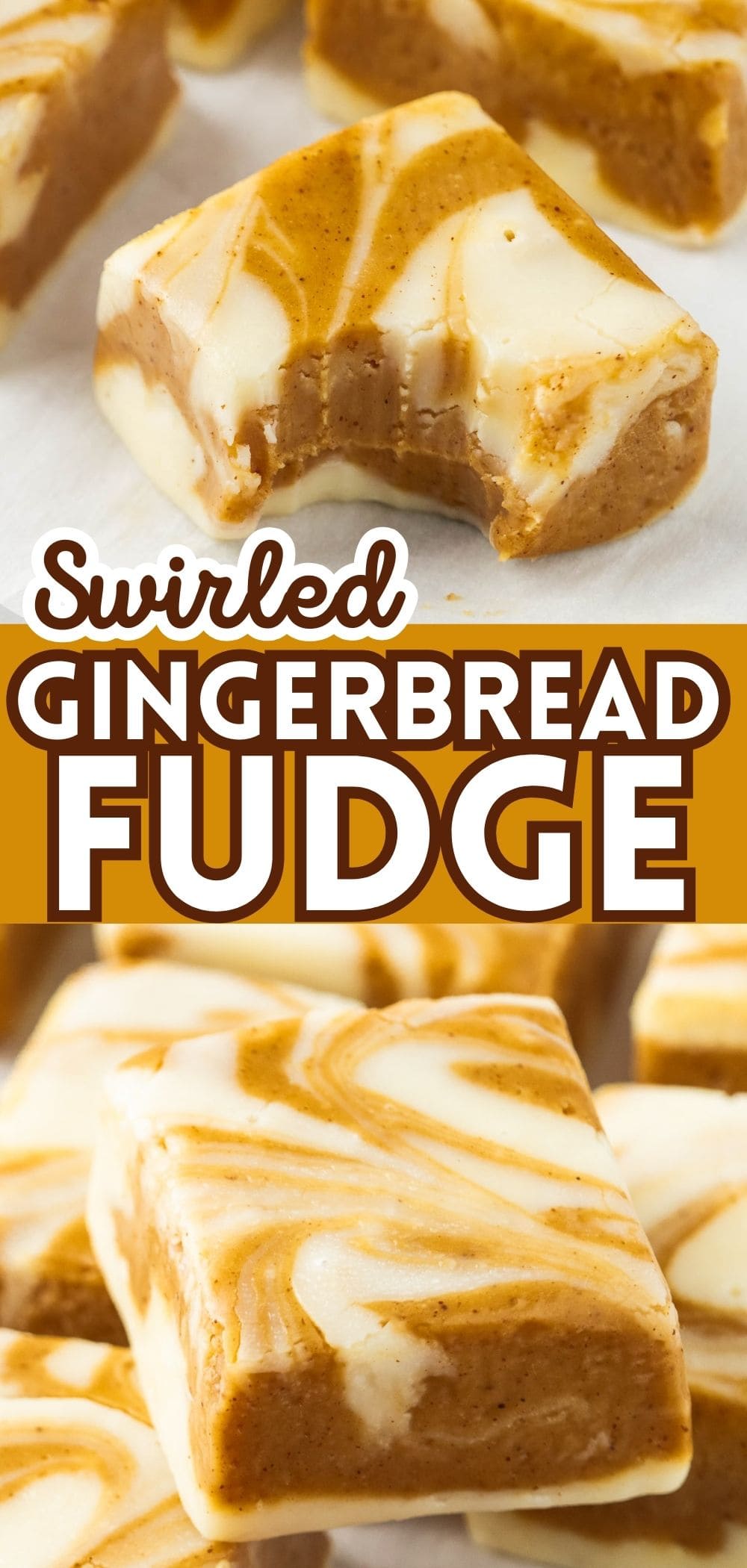 Gingerbread Swirl Fudge Recipe - Soulfully Made