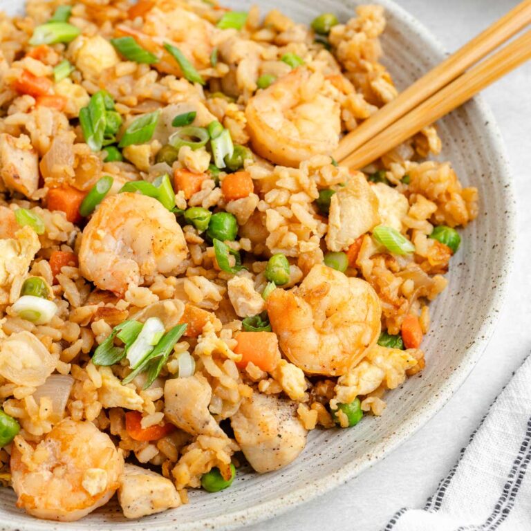 Chicken and Shrimp Fried Rice - Soulfully Made