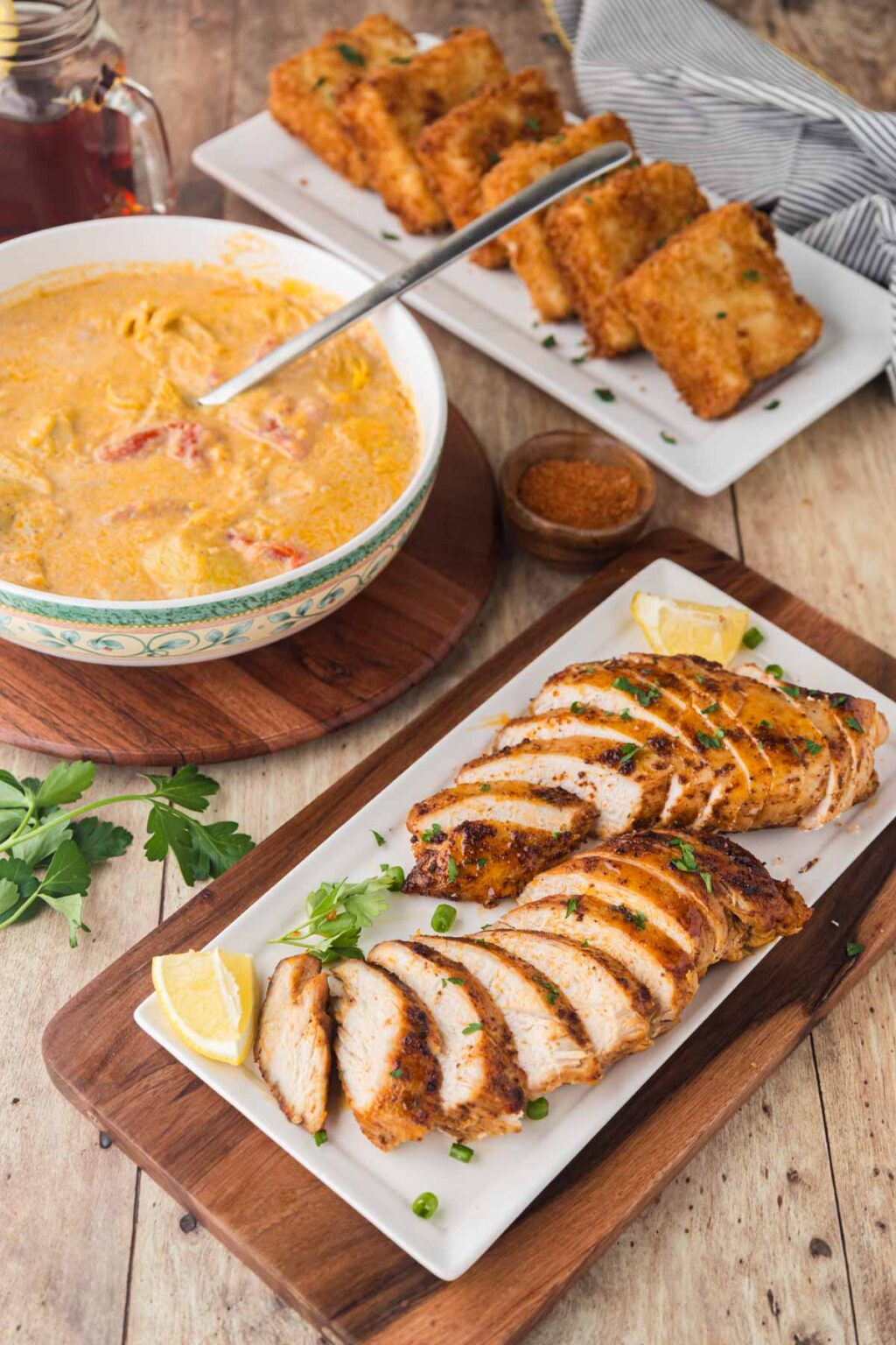 Blackened Chicken with Cajun Lemon Butter Sauce - Soulfully Made