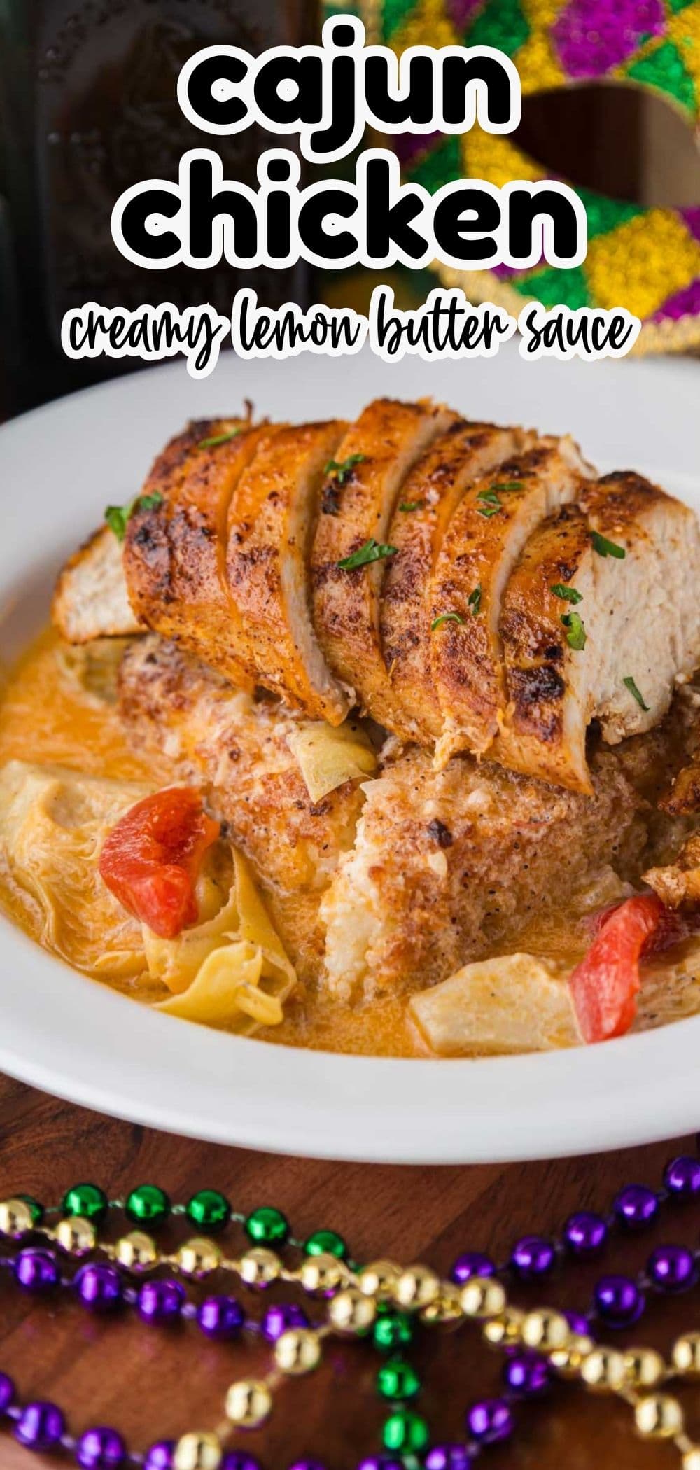 Blackened Chicken with Cajun Lemon Butter Sauce - Soulfully Made