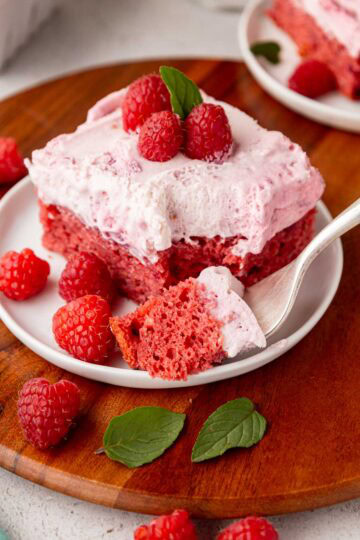 Easy Raspberry Sheet Cake - Soulfully Made