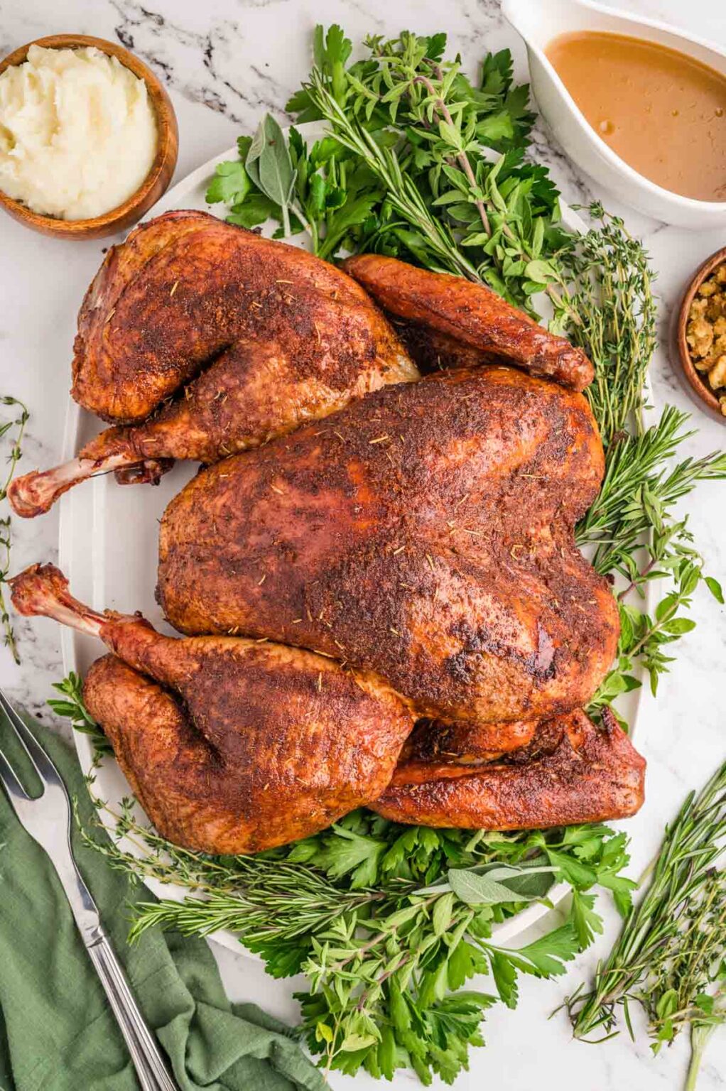 Smoked Spatchcock Turkey - Soulfully Made
